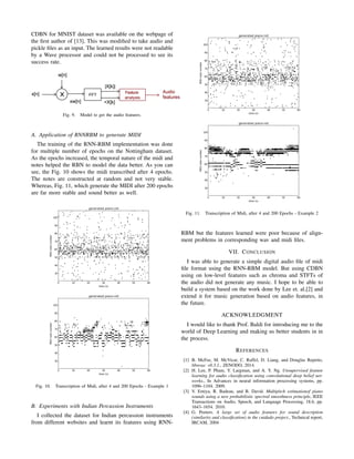 Generating Musical Notes and Transcription using Deep Learning | PDF
