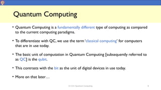 Quantum computing lectures at Habib University | PPT