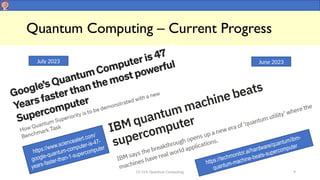 Quantum computing lectures at Habib University | PPT