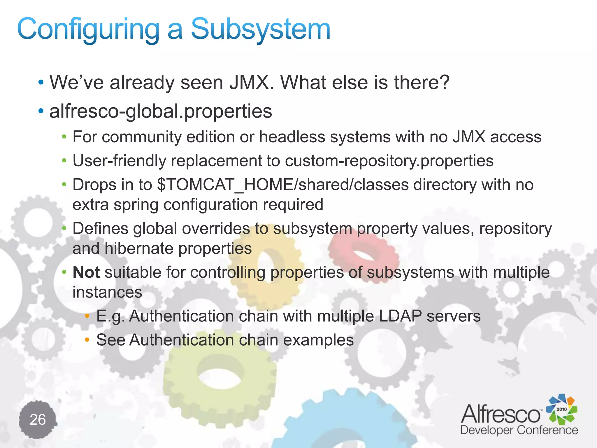 Subsystem Framework And Authentication Ppt