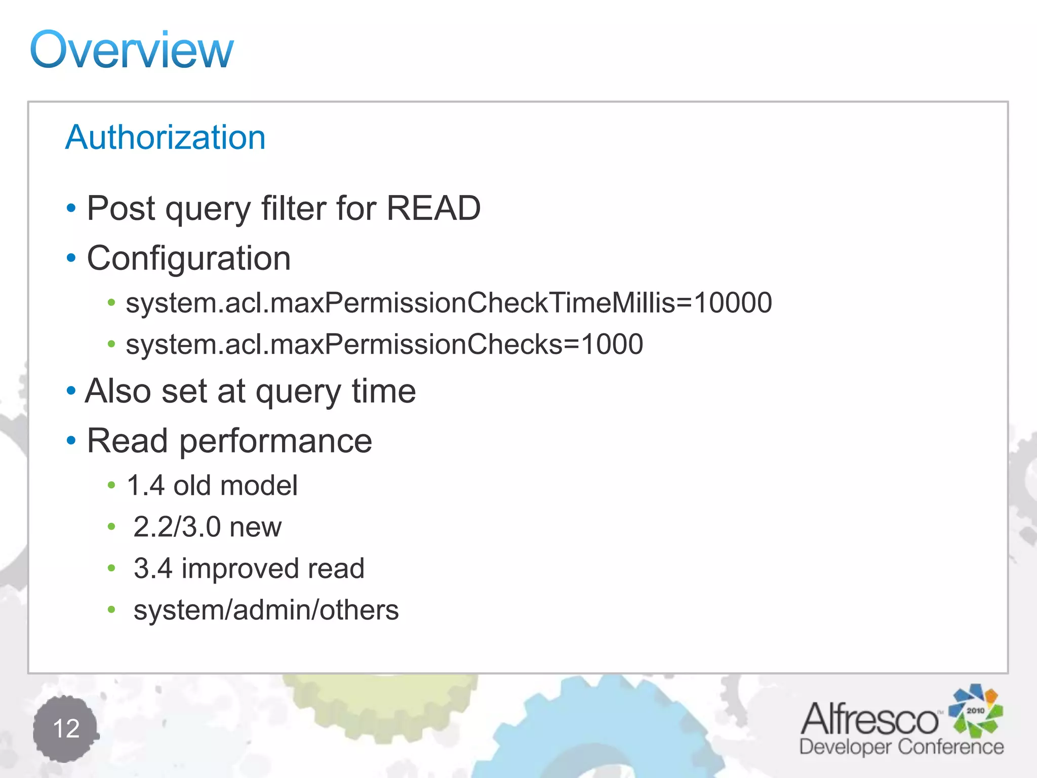 Alfresco Search Internals | PPTX | Databases | Computer Software and Applications