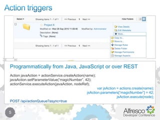 Custom Action Framework | PPTX | Web Development | Internet