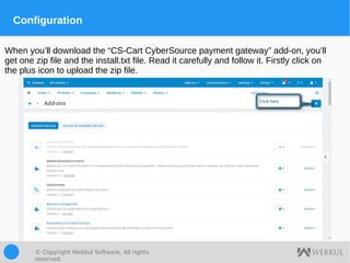 CS-Cart CyberSource payment gateway | PPT