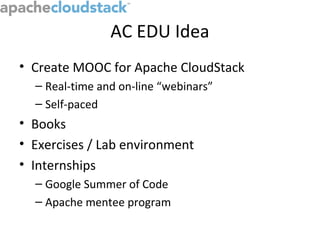 CloudStack University by Sebastien Goasguen | PPT