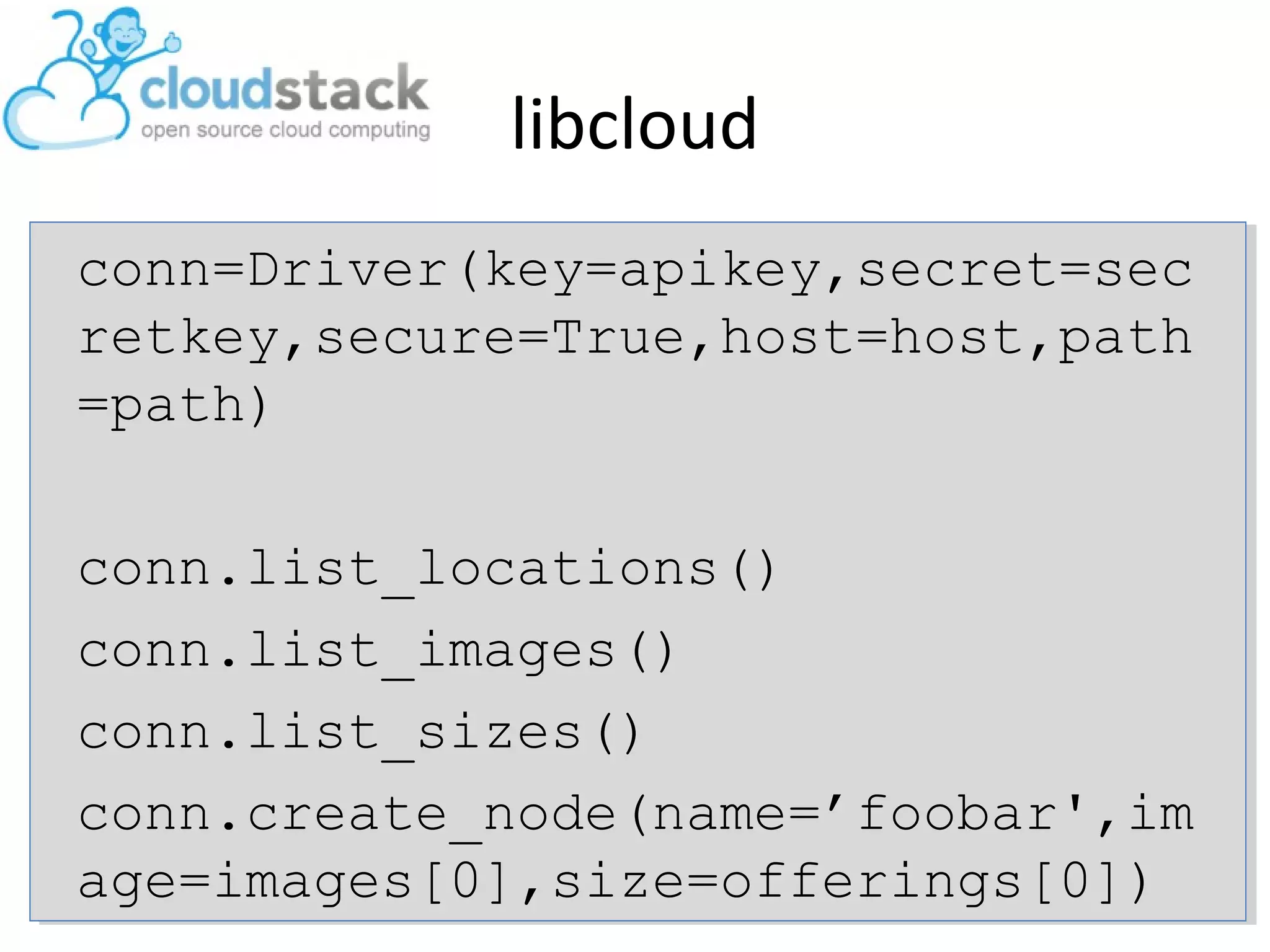 CloudStack / Saltstack lightning talk at DevOps Amsterdam | PPT
