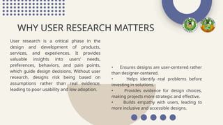 USER RESEARCH AND PREREQUISITES IN DESIGNING UI/UX | PPTX