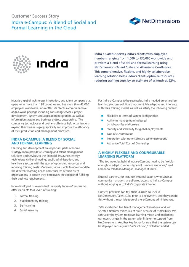 Case Study - Indra | PDF