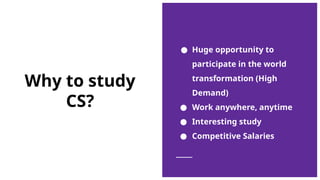 Introduction to Computer science and its fields | PPT