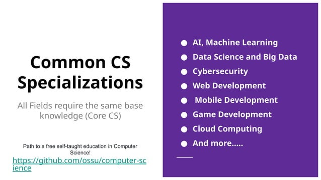 Introduction to Computer science and its fields | PPT
