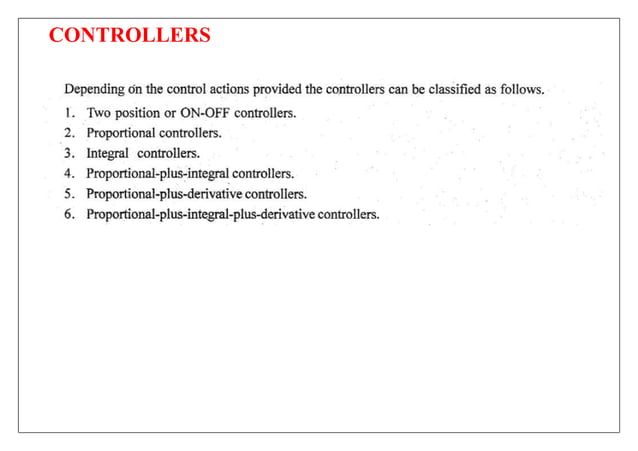 CS - Introduction to controllers AND ITS DESIGNx | PPT