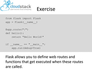 Intro to CloudStack API | PPT