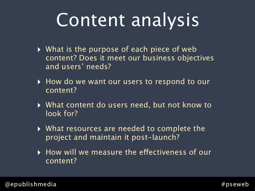 Content analysis ‣ What is