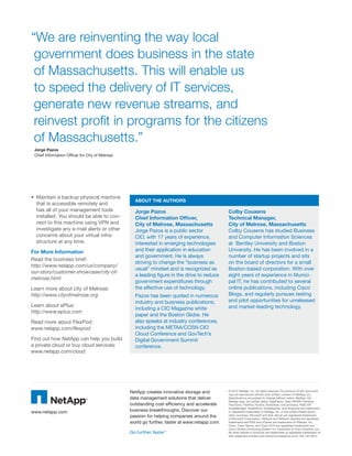 How the City of Melrose Reached the Clouds with VMware on NetApp ...