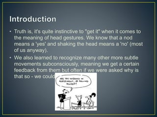 Nods : Signal and Meaning | PPTX