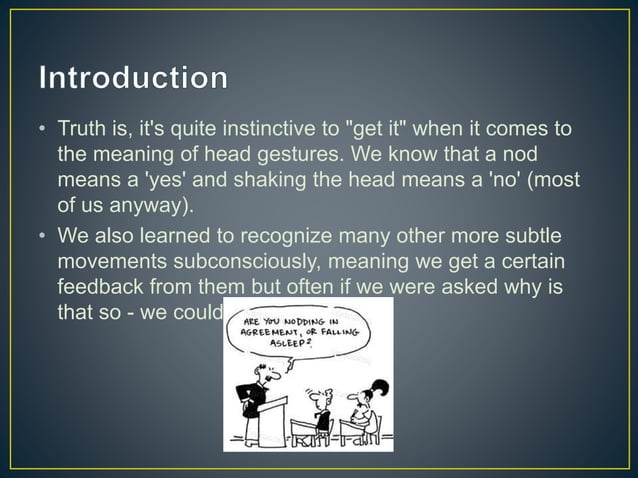 Nods : Signal and Meaning | PPTX | Brain and Nervous System Disorders ...