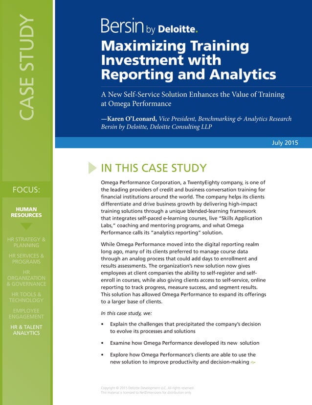 Omega Performance Case Study | PDF