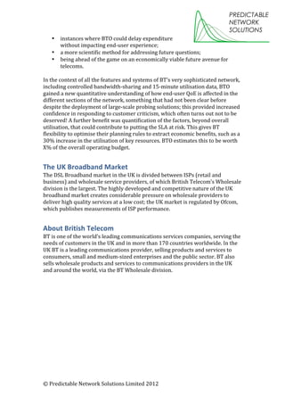BT Operate Case Study | PDF
