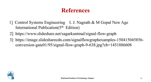Signal Flow Graph Introduction | PPTX