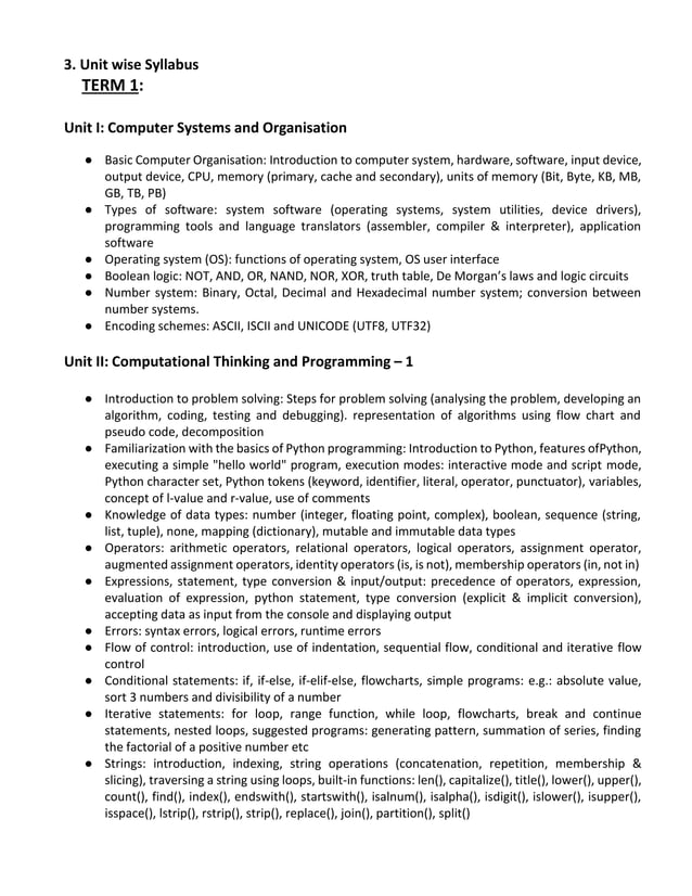 Cs syllabus 22 | PDF