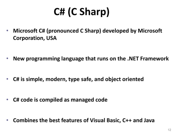 Net Framework Overview Fundamentals Of Net Framework Ppt