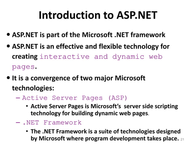 Net Framework Overview Fundamentals Of Net Framework Ppt