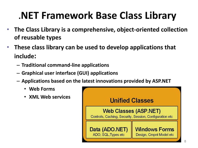 .Net Framework Overview. Fundamentals of .Net Framework | PPT