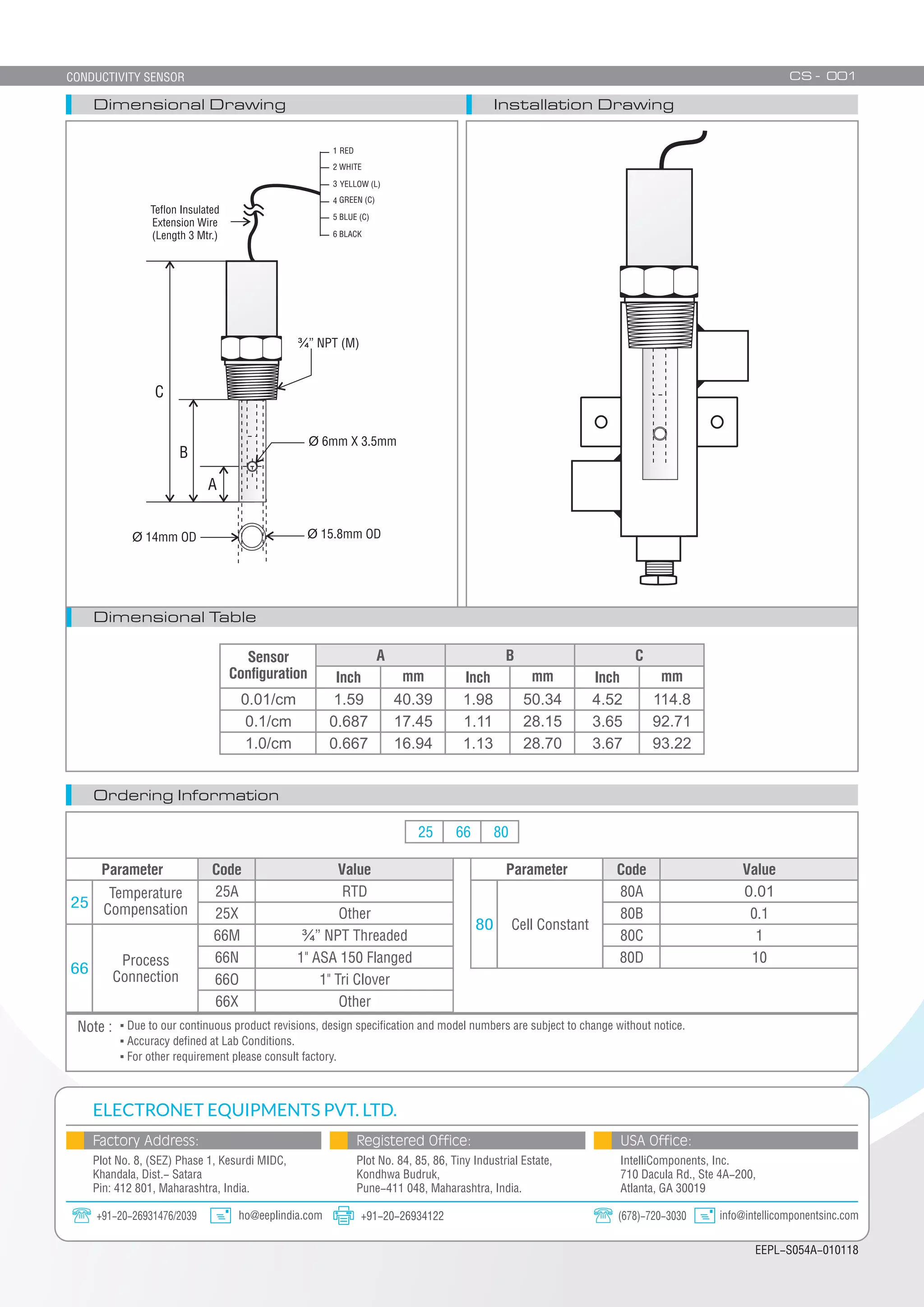 Conductivity Transmitter : CT-100S | PDF