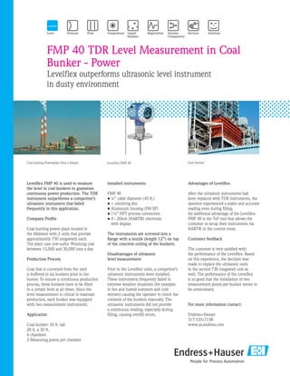 CS00202F FMP40 in coal bunker measurement | PDF