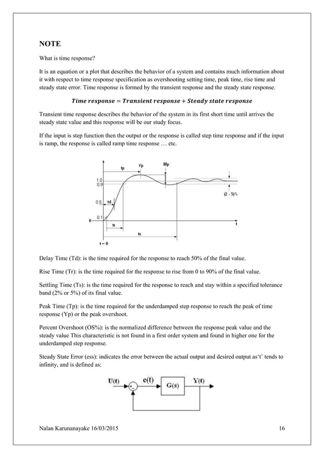 control system Lab 01-introduction to transfer functions | PDF