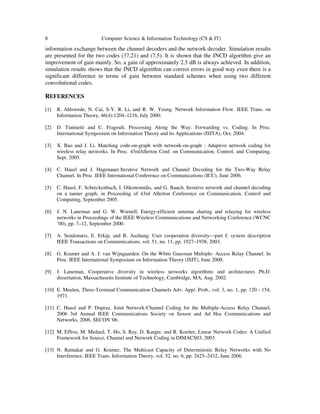 IMPLEMENTATION OF JOINT NETWORK CHANNEL DECODING ALGORITHM FOR MULTIPLE ACCESS RELAY CHANNEL ...