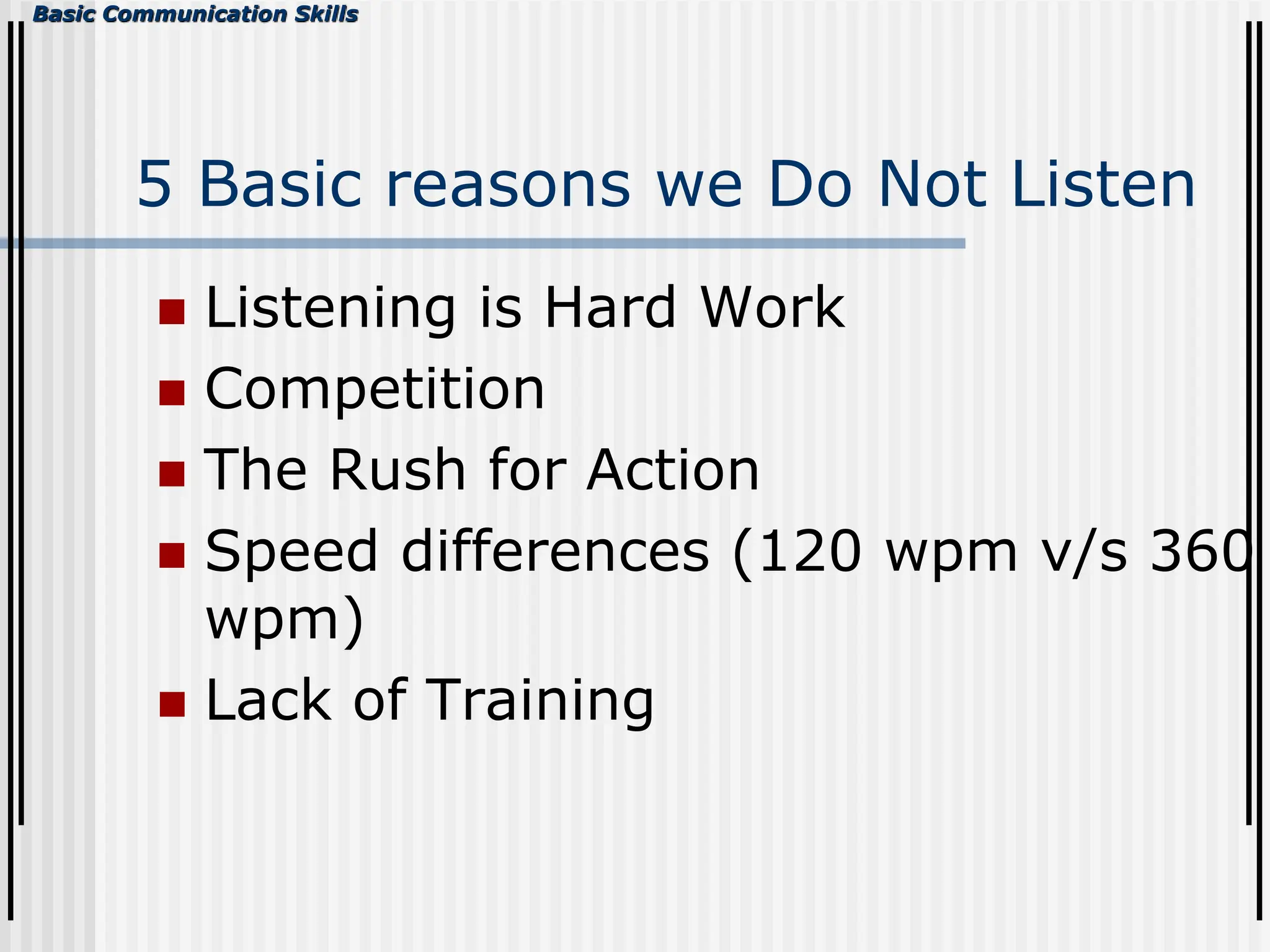 Basic Communication Skills | PPT