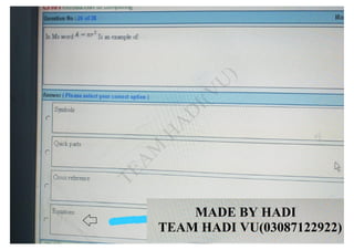 CS101 FINAL TERM FILE 5 SOLVED BY TEAM HADI.pdf
