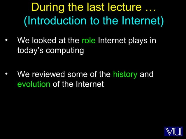 CS101- Introduction to Computing- Lecture 30 | PPT