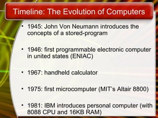 Introduction To Computing (Evolution of Computers) | PPT