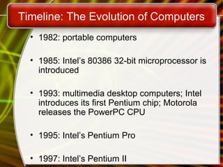 Introduction To Computing (Evolution of Computers) | PPT