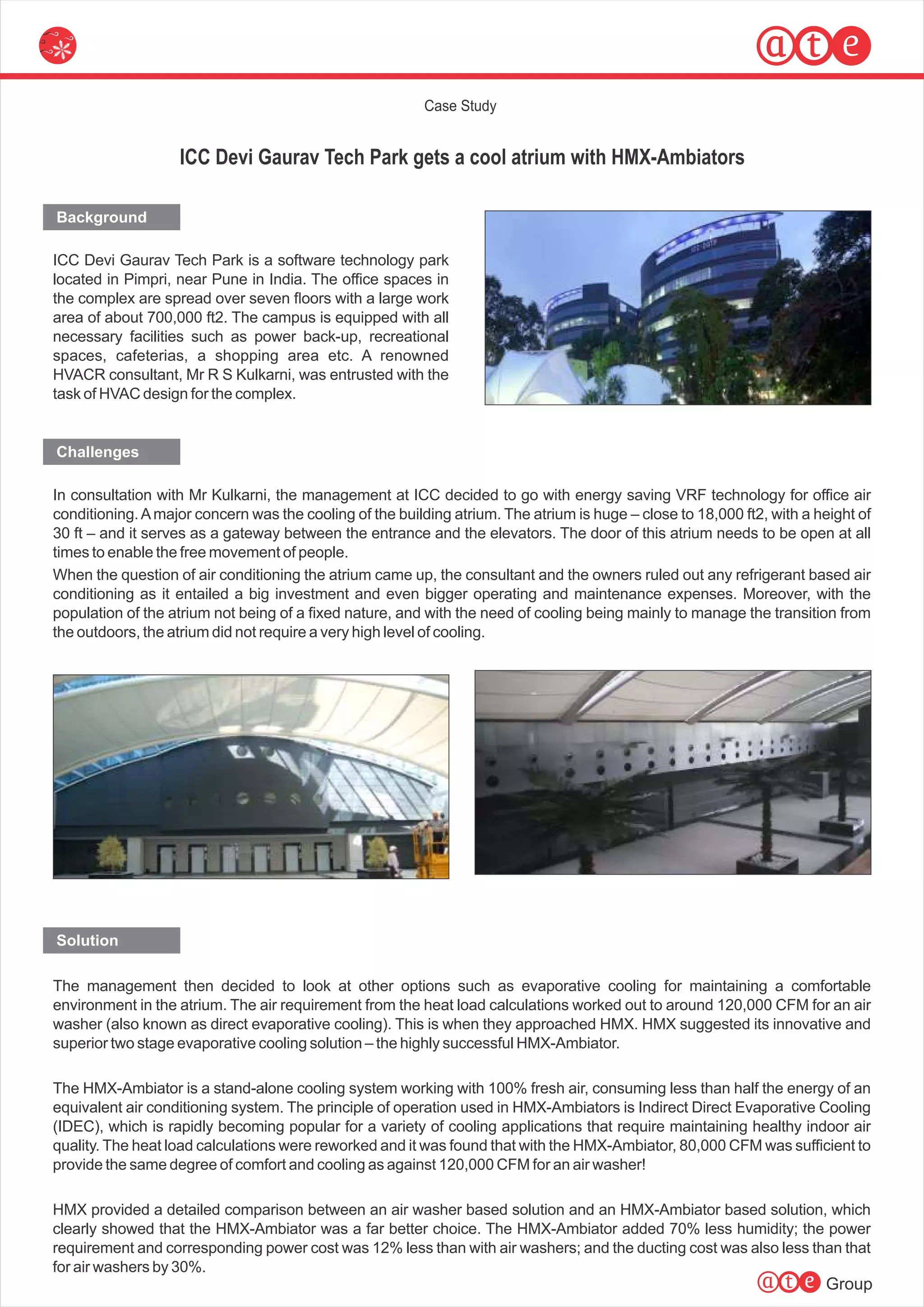 Case Study: Atrium Area Cooling | PDF