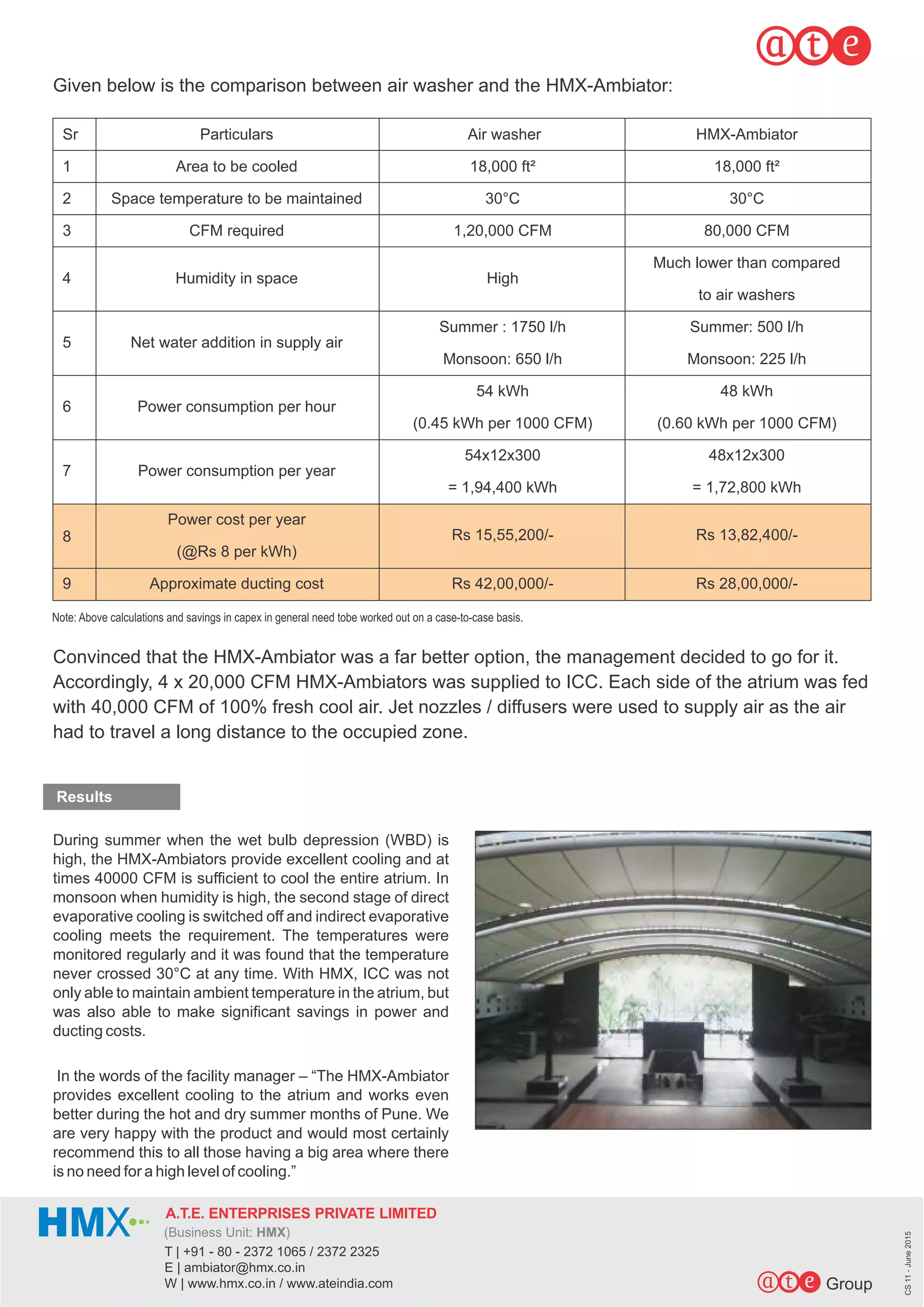 Case Study: Atrium Area Cooling | PDF