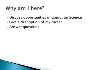 Day in the Life of a Computer Scientist | PDF