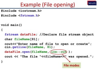 Cs1123 10 file operations | PPT