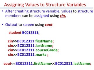 Cs1123 12 structures | PPTX | Programming Languages | Computing