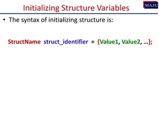 Cs1123 12 structures | PPTX | Programming Languages | Computing