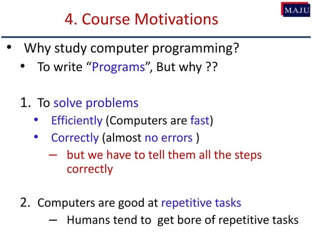 Cs1123 1 intro | PPTX | Programming Languages | Computing