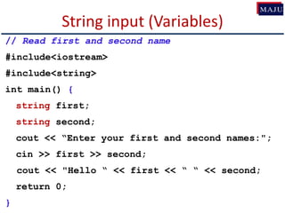 Cs1123 3 c++ overview
