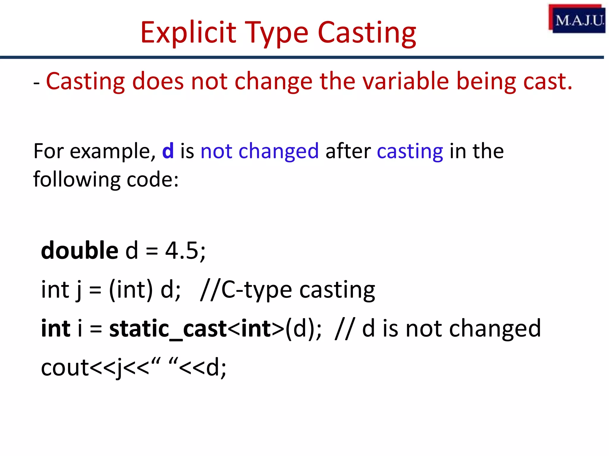 Cs1123 4 Variablesconstants Pptx Programming Languages Computing