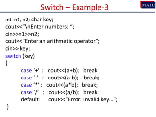Cs1123 5 selection_if | PPT