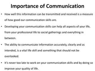 Top 10 Communication Skills and their importance | PPTX