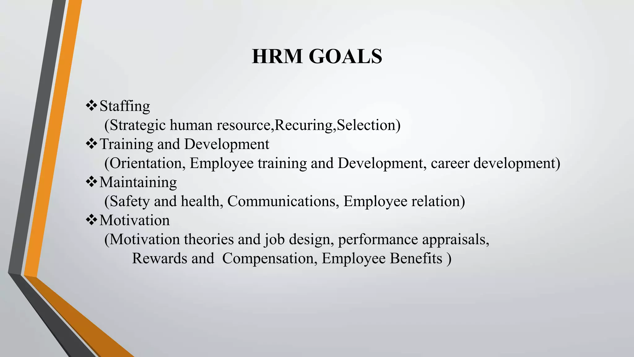 HRM and HRM GOALS | PPT