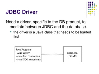 CS124-L9-JDBC.ppt Add more information to your upload | PPT