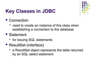 CS124-L9-JDBC.ppt Add more information to your upload | PPT | Free Download