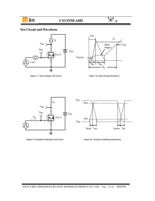 Original N-Channel Mosfet CS13N50 13N50 500V 13A TO-220 New | PDF